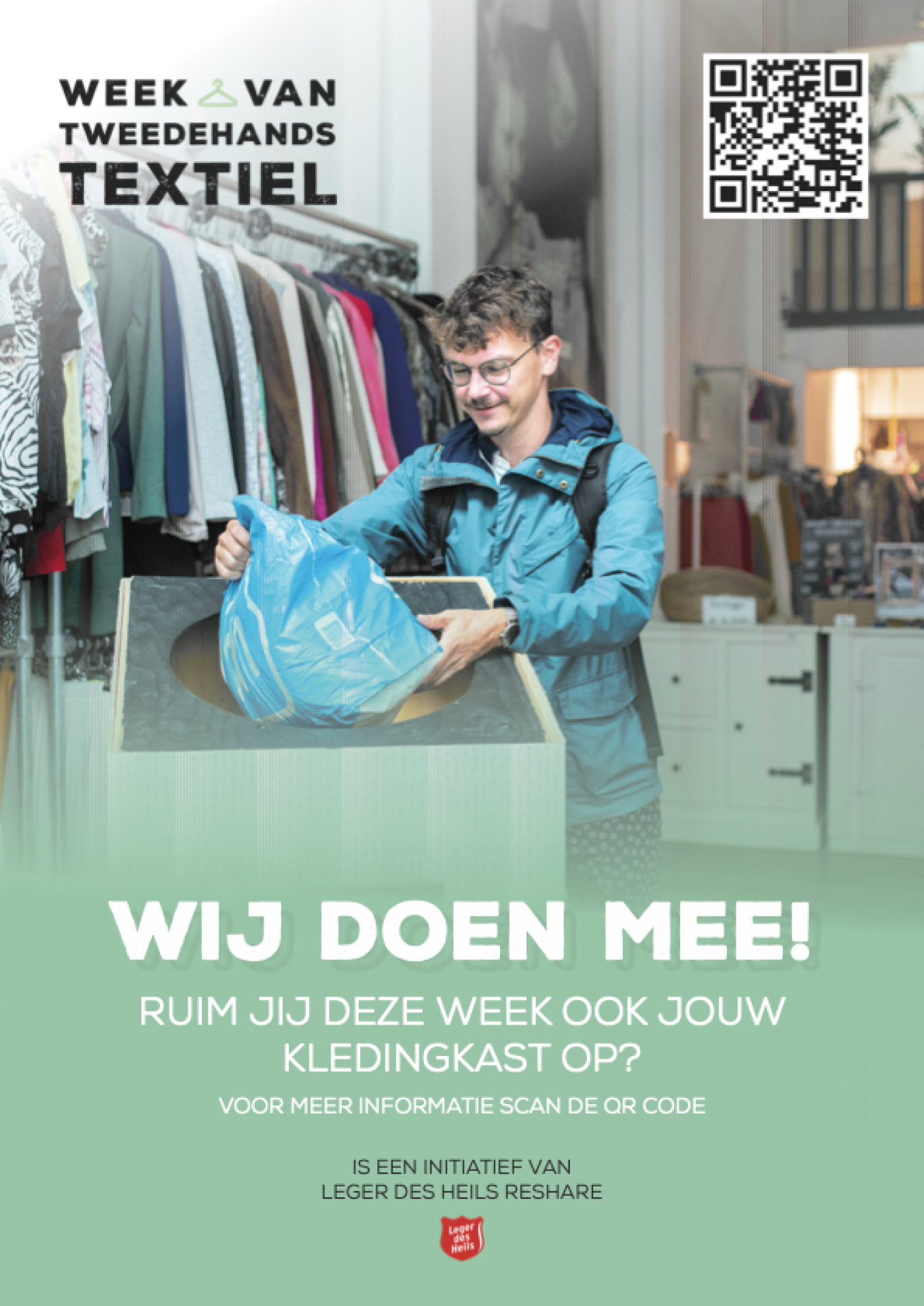 Week van Tweedehands Textiel van Leger des Heils ReShare